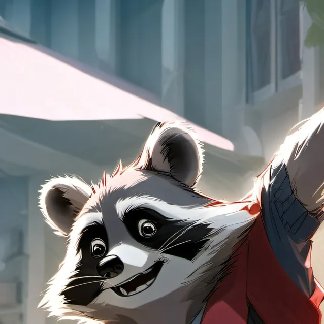Chat with Rambly the raccoon - text or voice, Enjoy AI Chat Free & Safe
